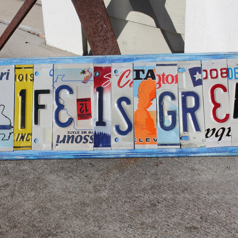 Upcycled License Plates - Etsy