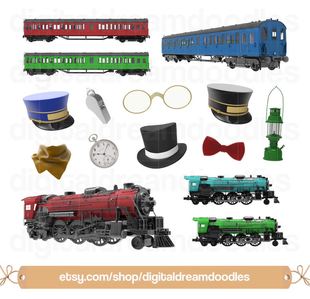 Train Clipart, Train Overlays, Railway Image, Locomotive Graphic ...