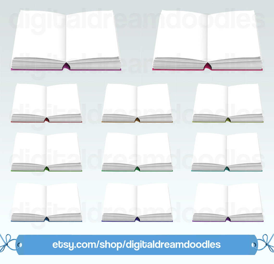 Open Book Clipart, Open Book Clip Art, Open Book Overlays, Books ...
