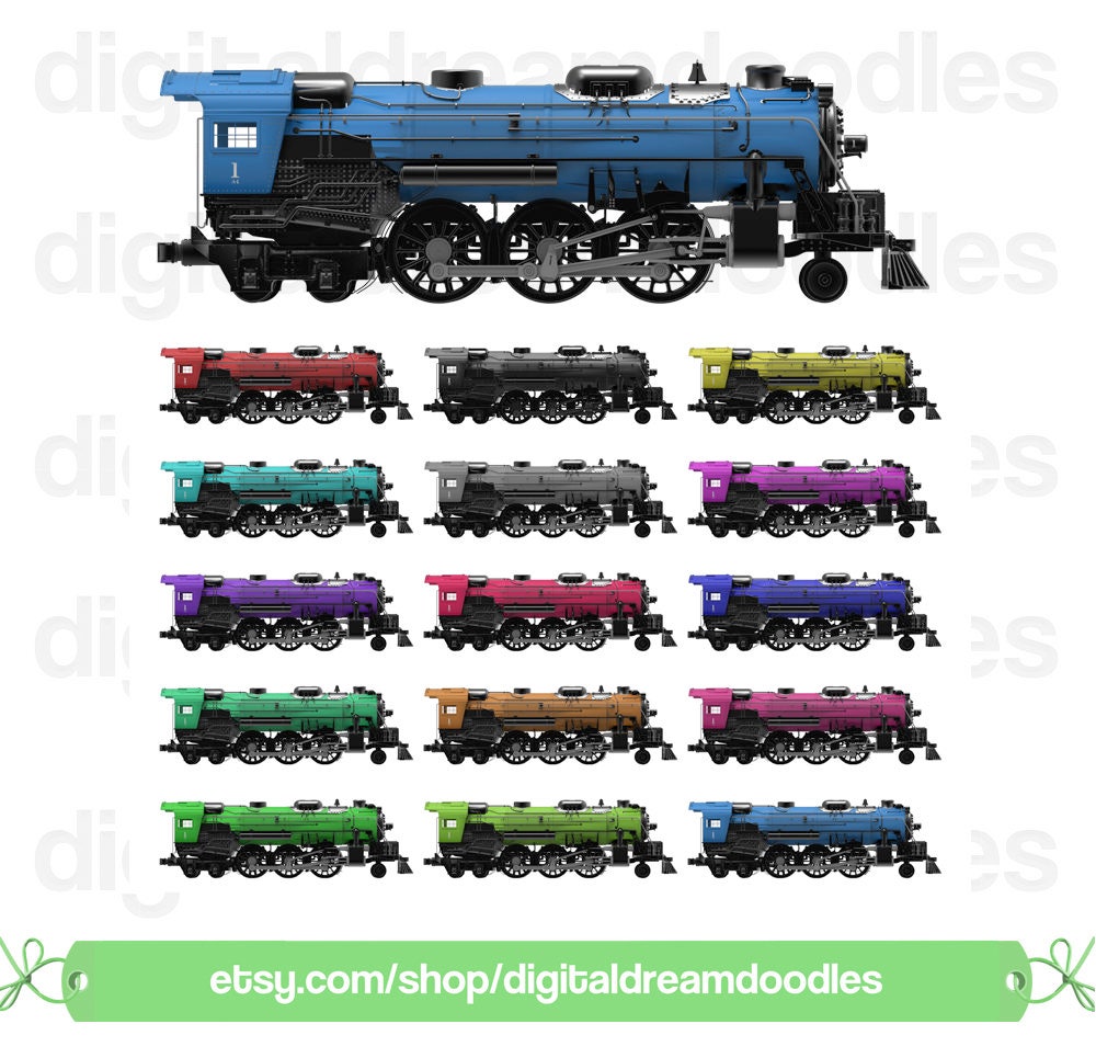 Train Clipart, Train Overlays, Railway Image, Locomotive Graphic ...