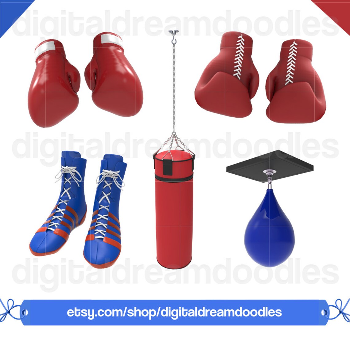 Boxing Clipart Boxing Overlays Boxing Graphic Boxer Image | Etsy