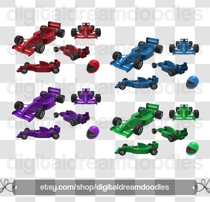 F1 Race Car Clipart Formula 1 Race Car Overlays Motorsport - Etsy