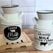 Mini Milk Can for Tiered Tray Decor, Farmhouse Metal Milk Can ...