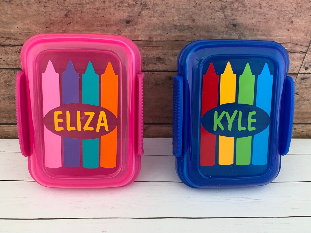 Crayon Box Crayon Holder Kids Crayon Box Personalized Crayon Box for ...