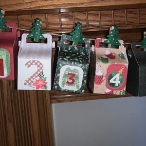 Christmas Advent Calendar Garland Christmas Countdown - Etsy