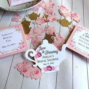 Bridal Shower Tea Party Favor Tag Thank You Tag Teapot Tag Bridal Tea ...