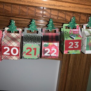 Christmas Advent Calendar Garland Christmas Countdown - Etsy