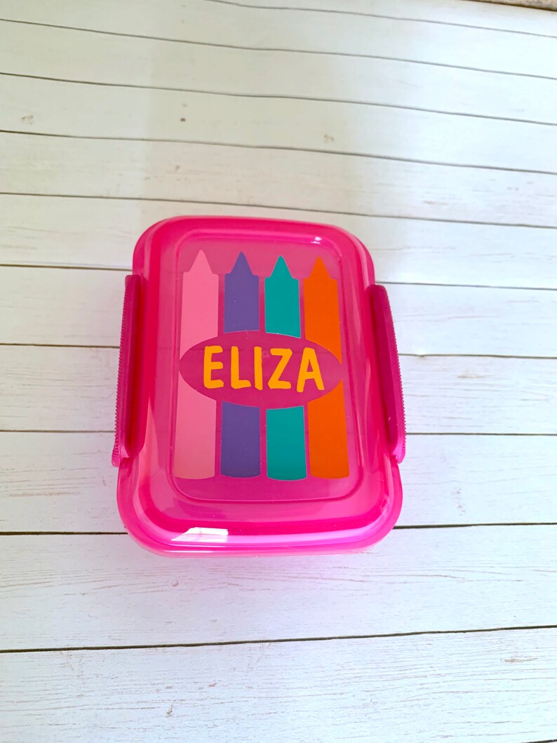 Crayon Box Crayon Holder Kids Crayon Box Personalized - Etsy