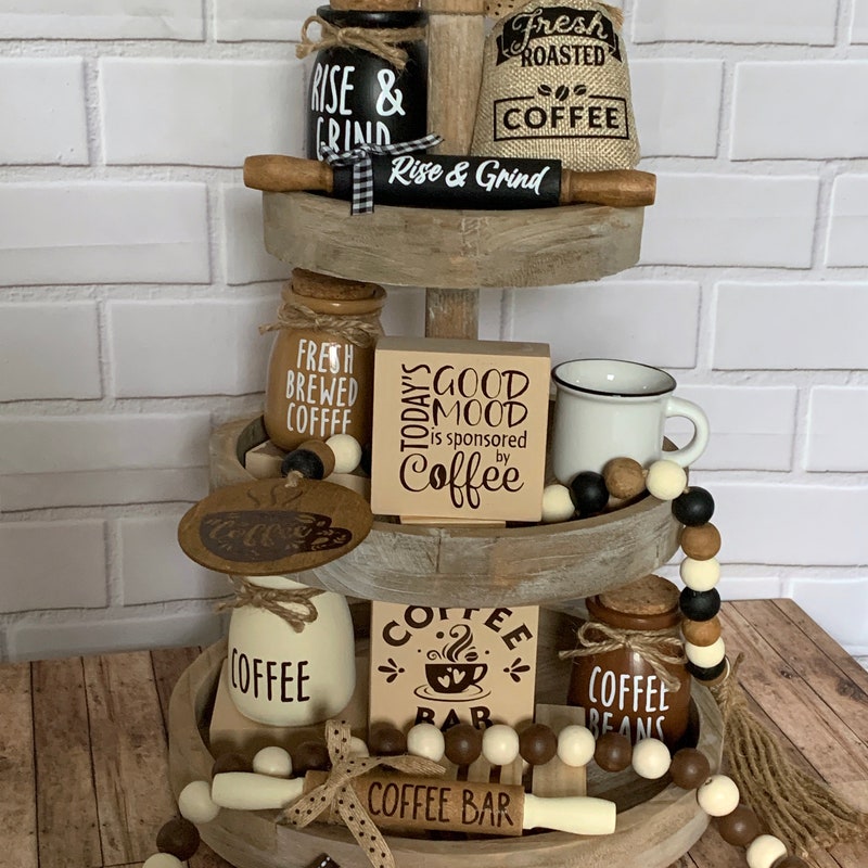 Coffee Tier Tray - Etsy