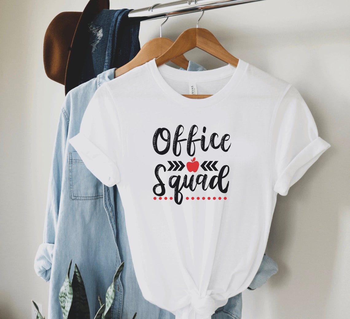 Office Squad T Shirt Office Staff Administrative Assistant Etsy