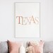 Texas Word Art Digital Download, Texas Wall Art, Texas Art Digital ...
