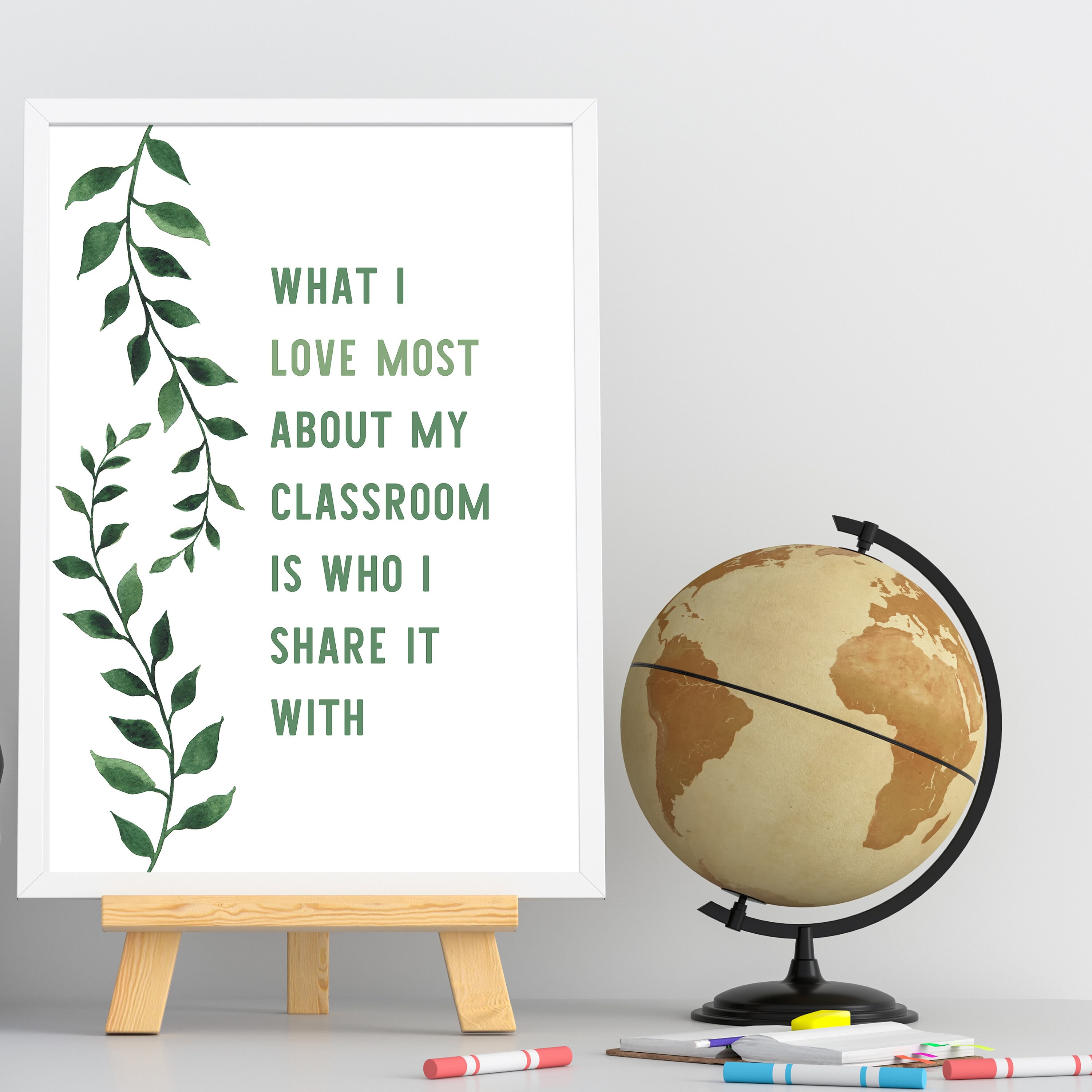 Teacher Welcome Sign What I Love Most About My Classroom is Who I Share ...