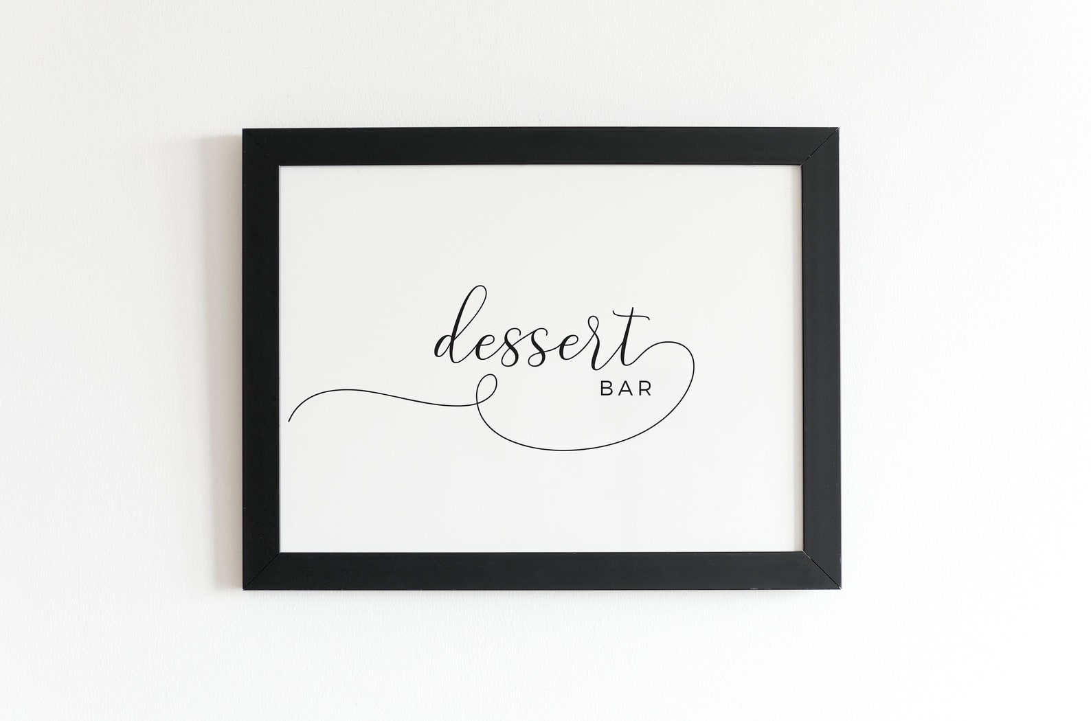 Dessert Bar Printable Sign, Wedding Signage, Dessert Table Sign, Black ...