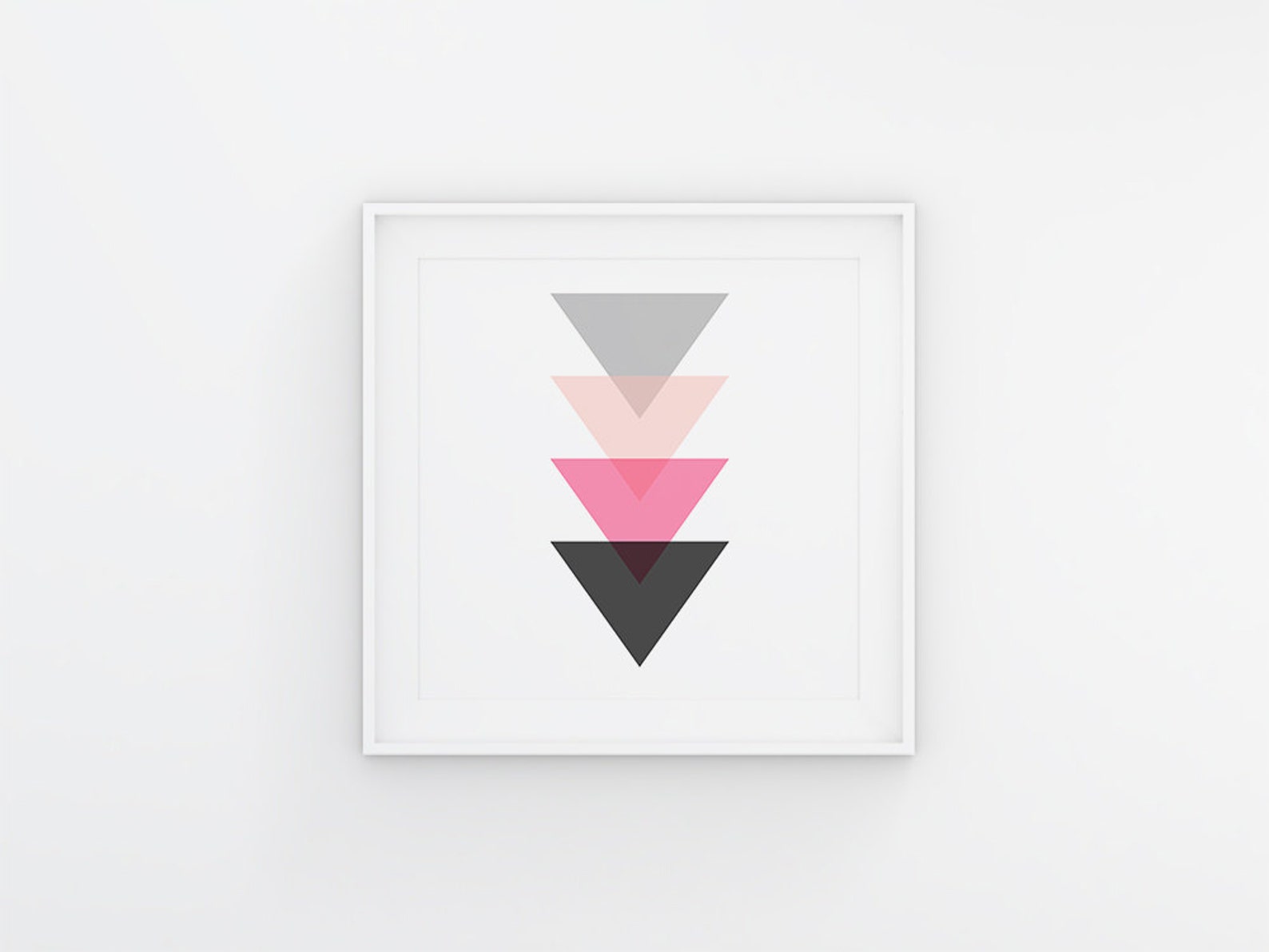 Printable Abstract Art Pink Triangles Office Decor Wall Art - Etsy