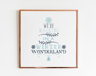 Walking in a Winter Wonderland Christmas Decoration Snowflakes - Etsy