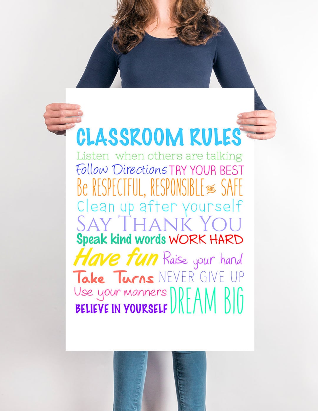 Teacher Classroom Rules, Classroom Wall Decoration, Teacher ...