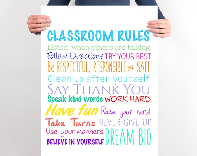 Reach for Success, Classroom Decor, Classroom Rules, Teacher Gift ...
