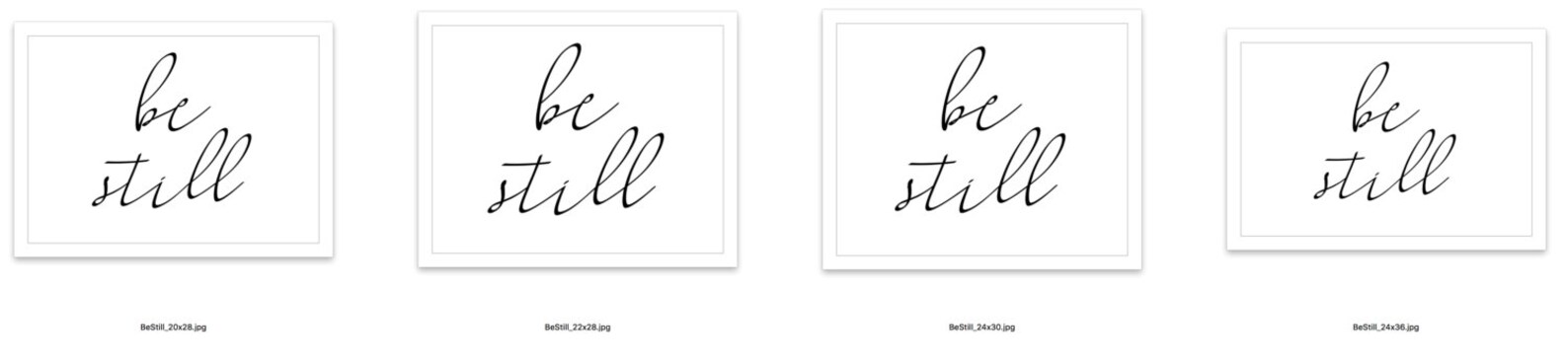 Be Still PRINTABLE Poster Large Print Above Bed Quote Bedroom | Etsy