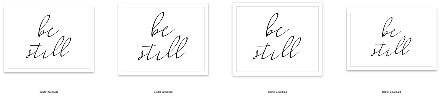 Be Still PRINTABLE Poster Large Print Above Bed Quote Bedroom | Etsy