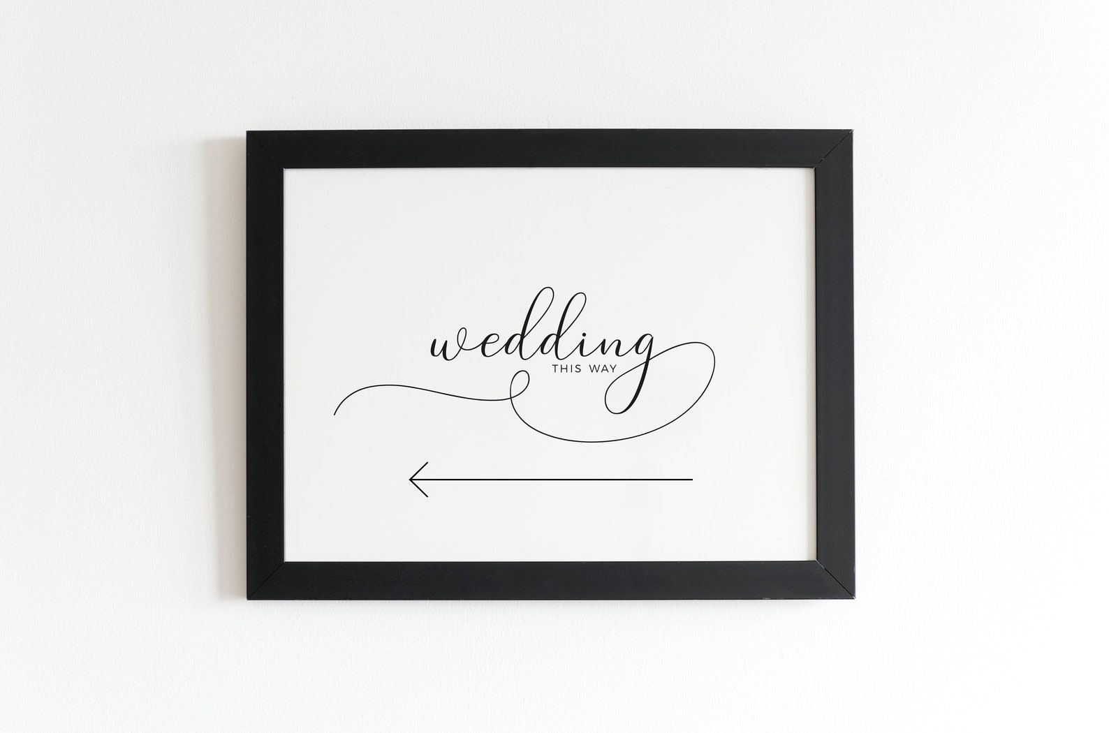Wedding Directional Poster Printable Sign, Wedding Signage, Wedding ...