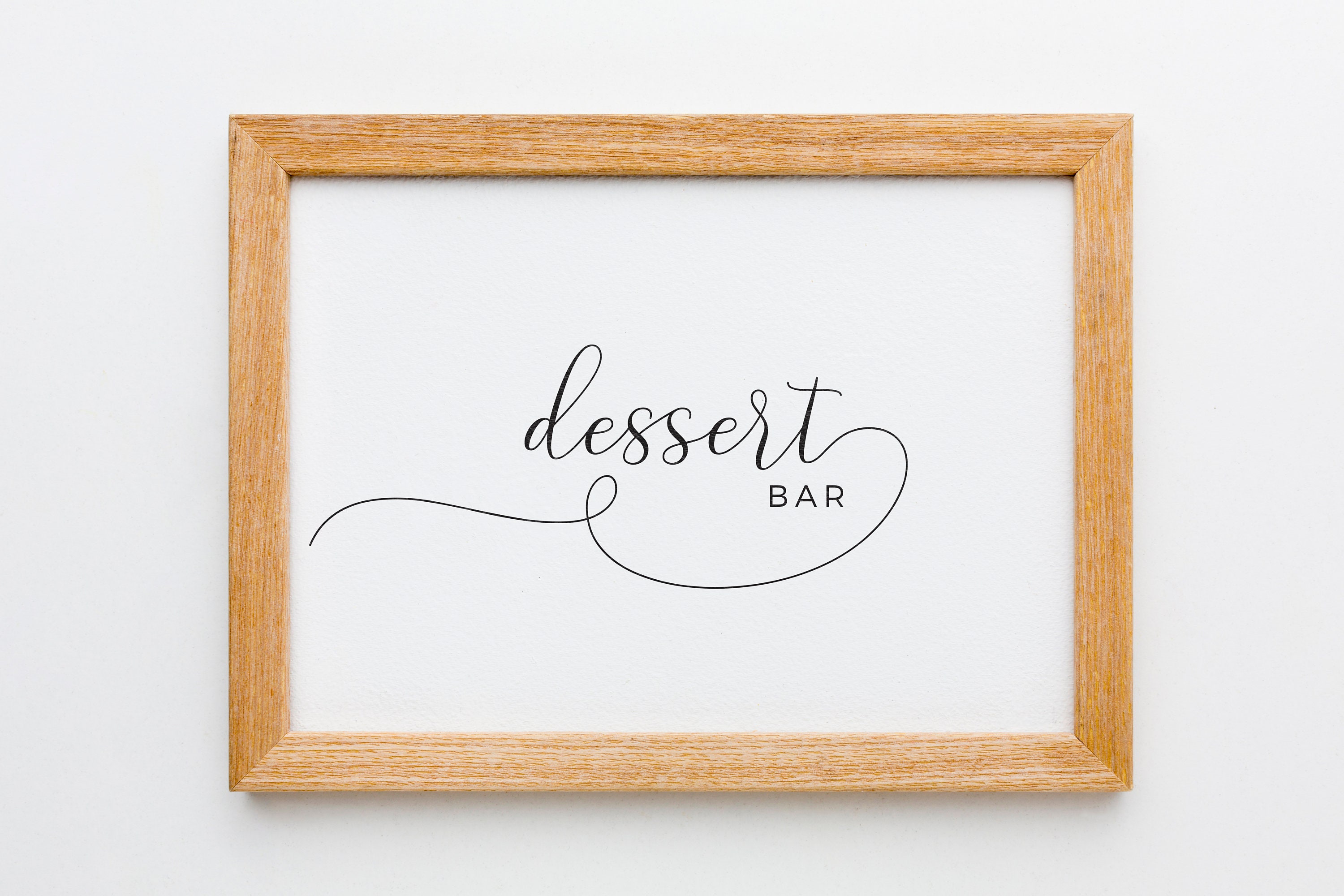 Dessert Bar Printable Sign, Wedding Signage, Dessert Table Sign, Black ...