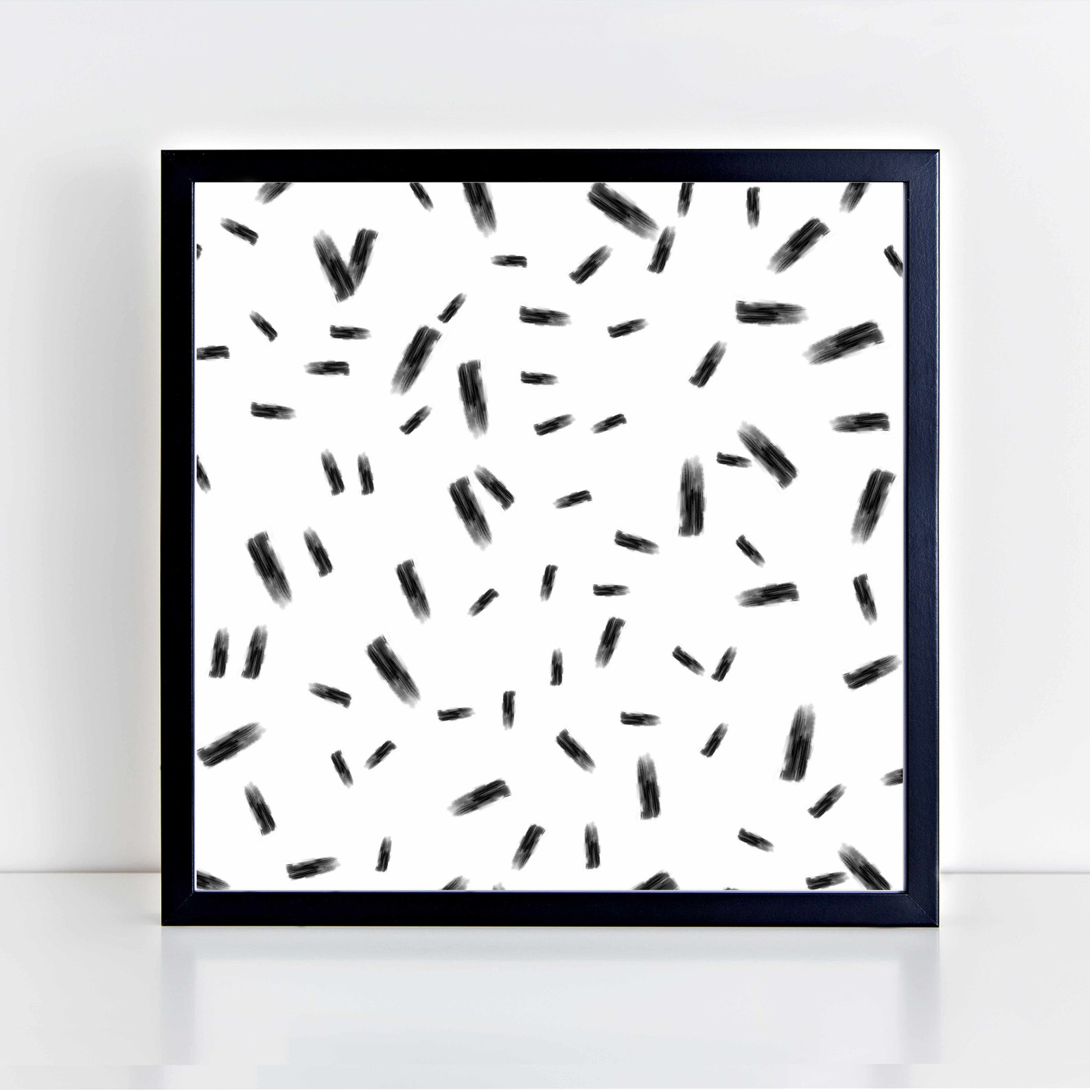 Large Black and White Printable Abstract Poster Digital | Etsy