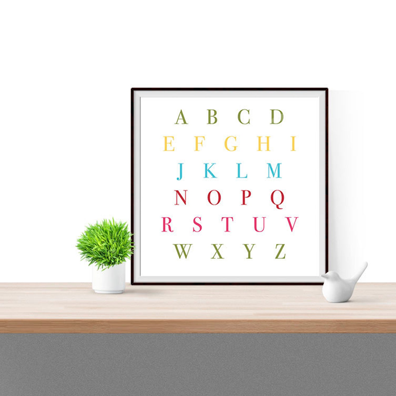 Teacher Poster Dr. Suess Alphabet Nursery Printable Large | Etsy