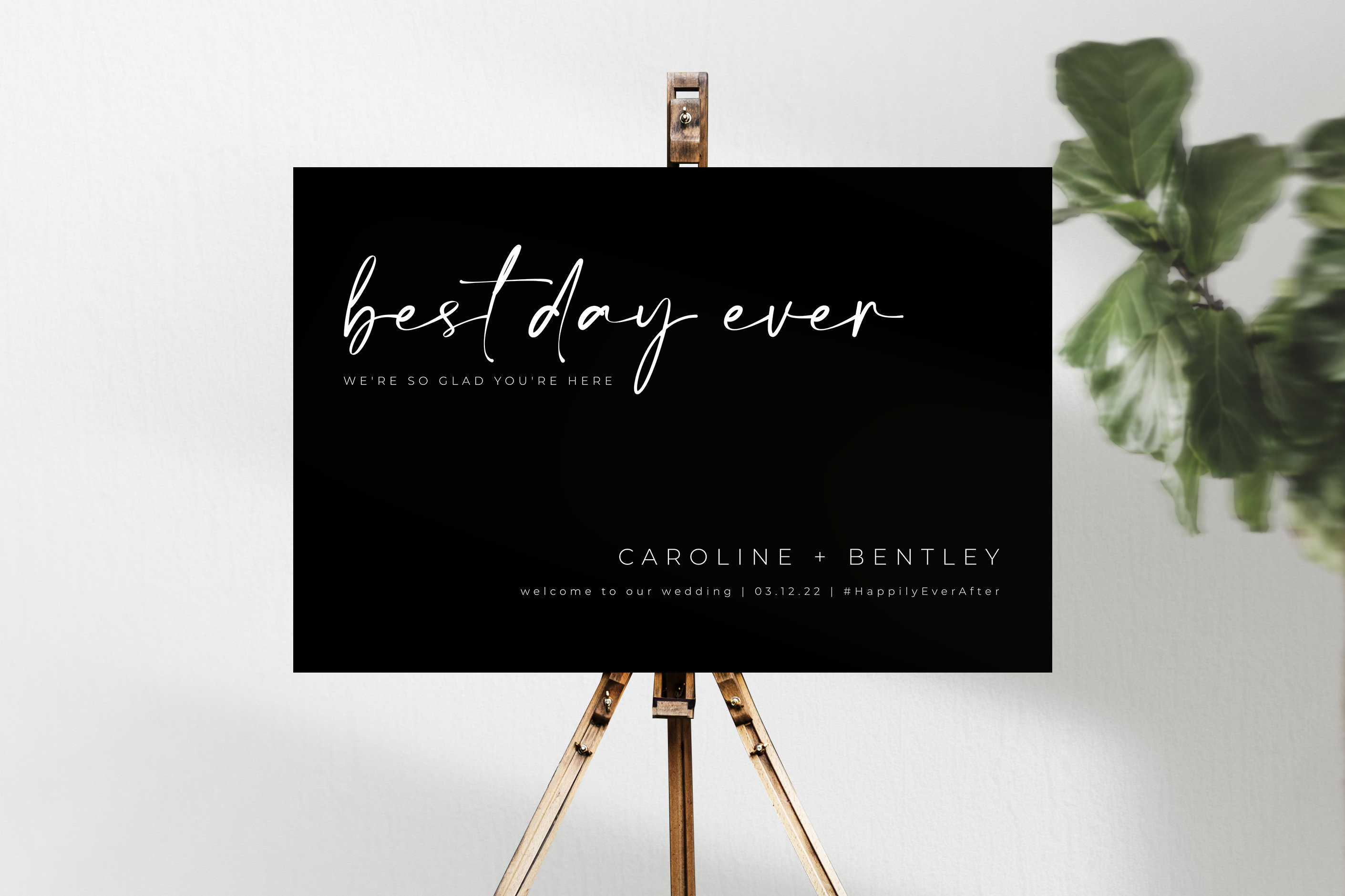 Editable We're so Glad You're Here Welcome Sign Wedding Poster ...