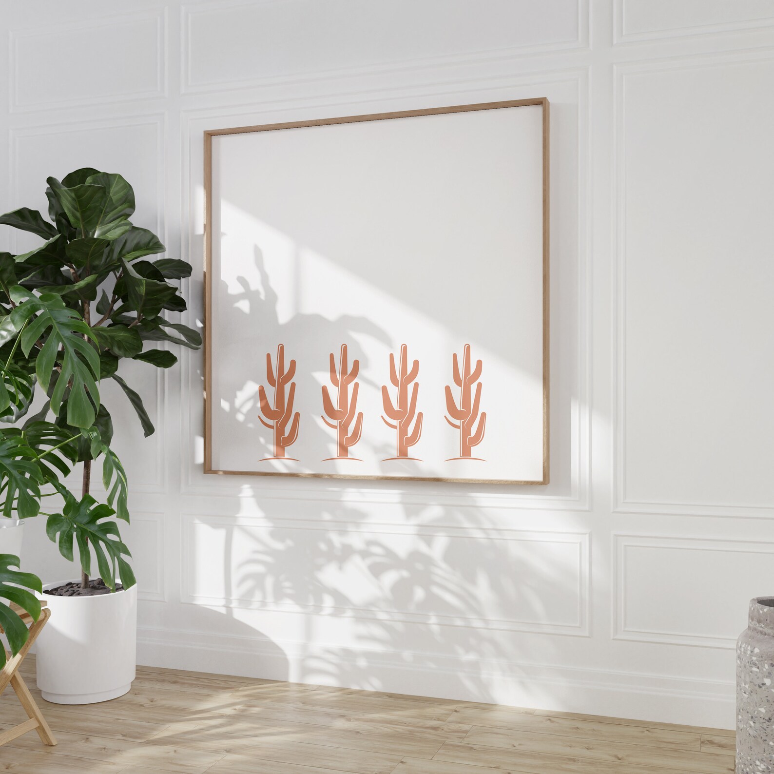 Western Printable Art Cactus Digital Download Poster | Etsy