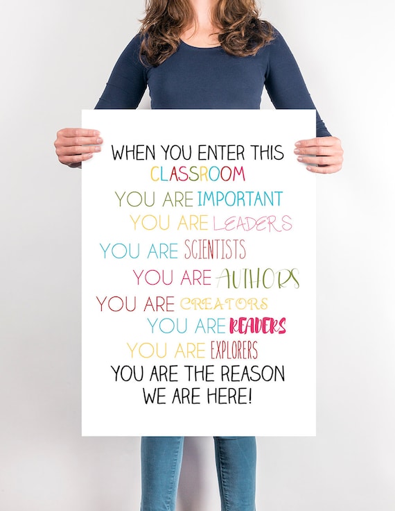 Virtual Learning Printable Teacher Wall Art Classroom - Etsy