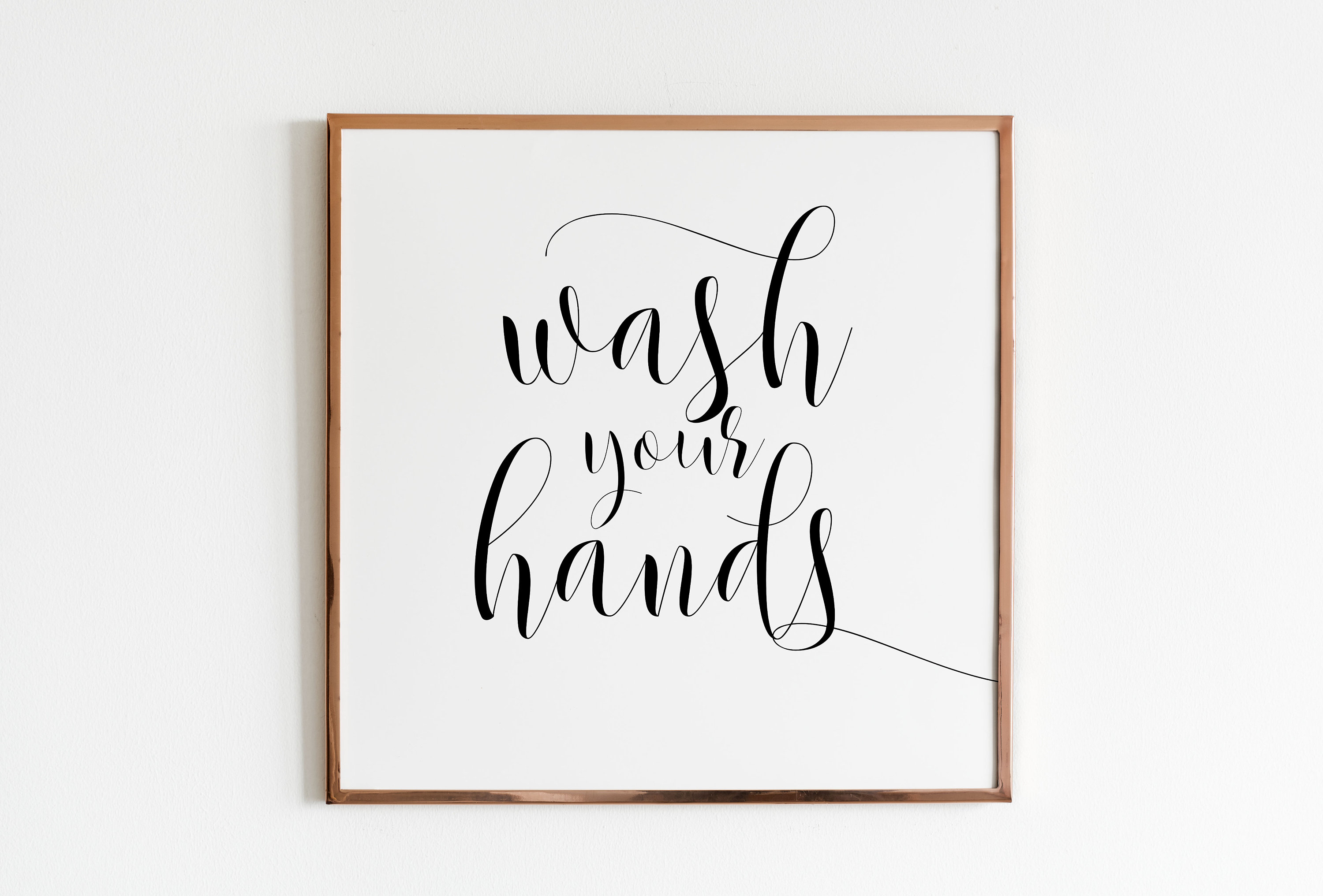 Wash Your Hands Bathroom PRINTABLE Sign Bathroom Poster | Etsy