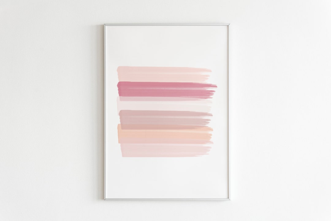 Baby Girl Pink Nursery PRINTABLE, Minimalist Print, Modern Wall Art ...