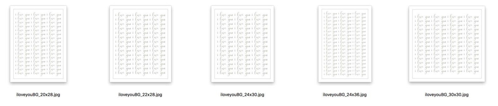 I Love You Repeat PRINTABLE Poster Gray and White Nursery Wall - Etsy