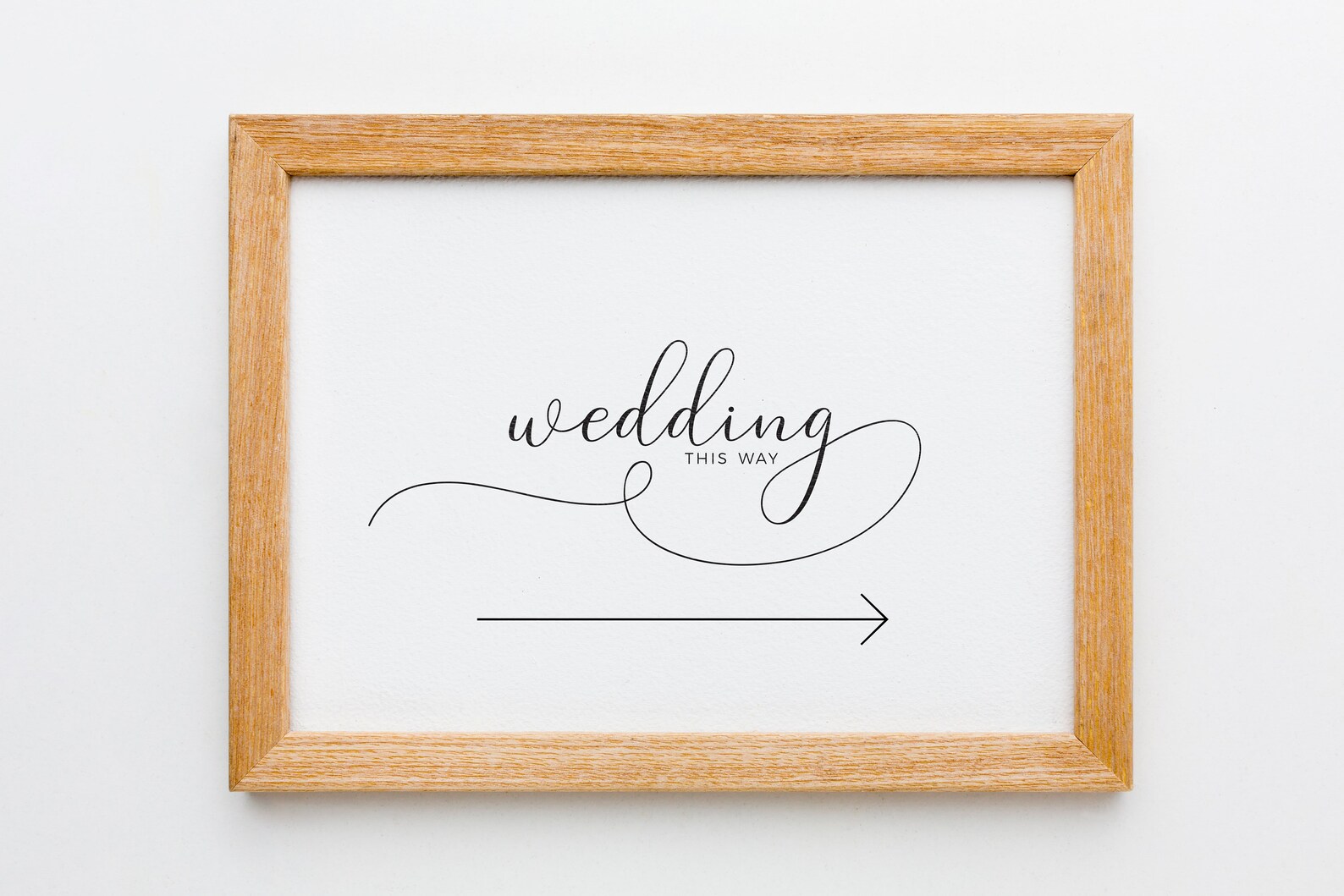 Wedding Directional Poster Printable Sign Wedding Signage | Etsy