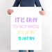 Printable Teacher Art Print Poster Classroom Rules Classroom It is Okay ...