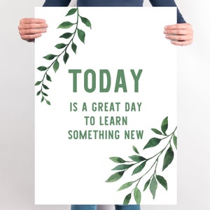 Classroom Printable Wall Art Motivational Print, Digital Download ...