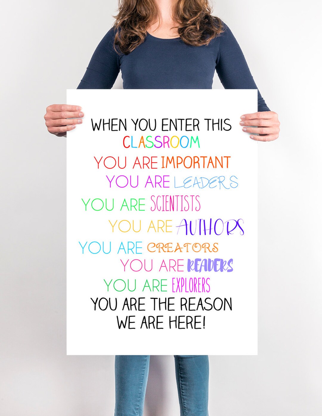 Virtual Learning Poster Teacher Wall Art Classroom Decoration Wall ...