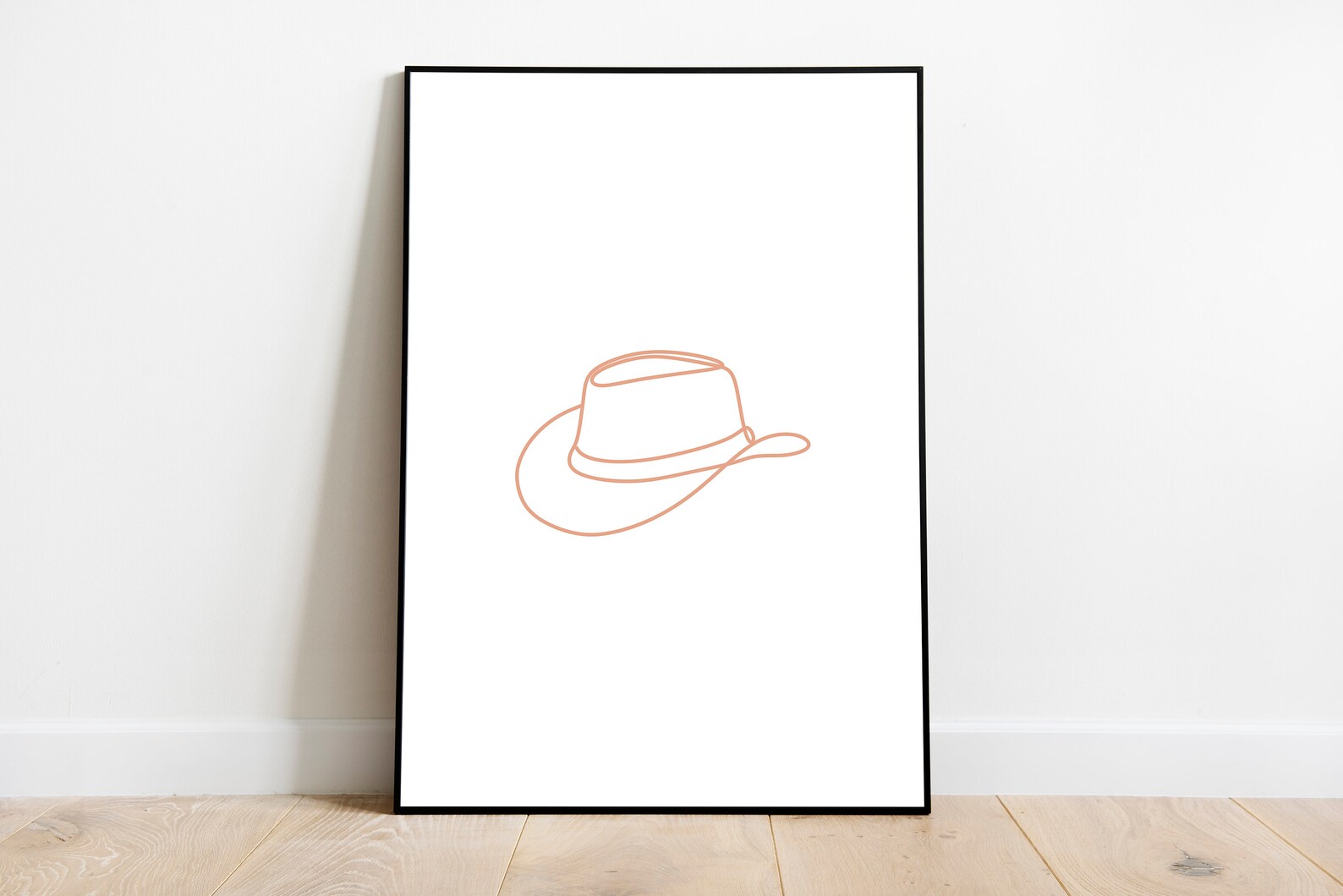 Western Cowgirl Line Art Hat Poster Digital Download - Etsy