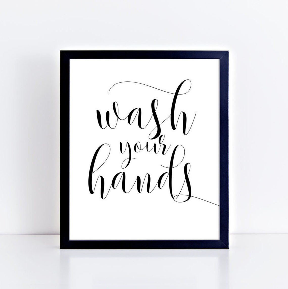 Wash Your Hands Bathroom PRINTABLE Sign Bathroom Poster | Etsy