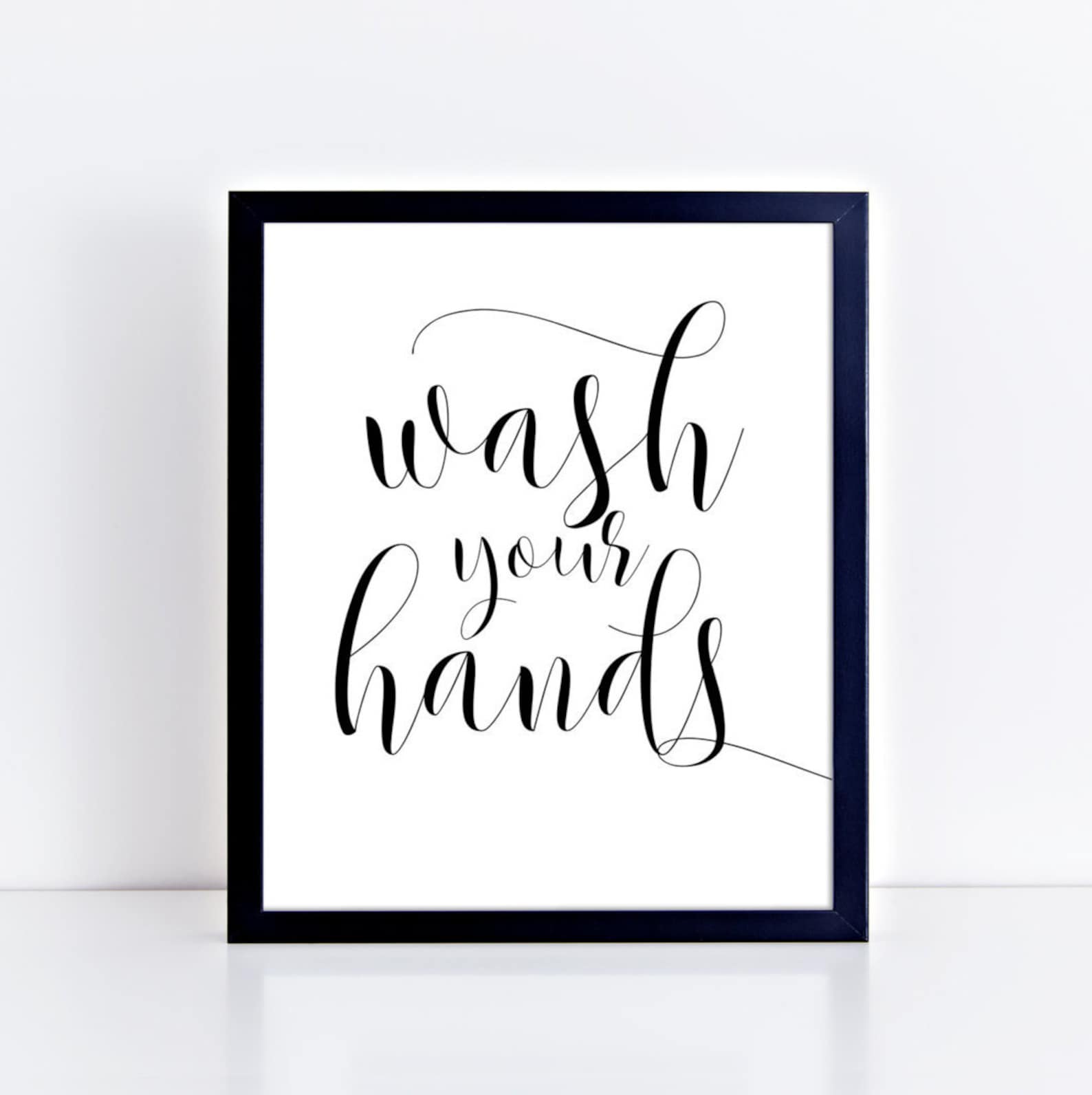 Wash Your Hands Bathroom PRINTABLE Sign Bathroom Poster | Etsy