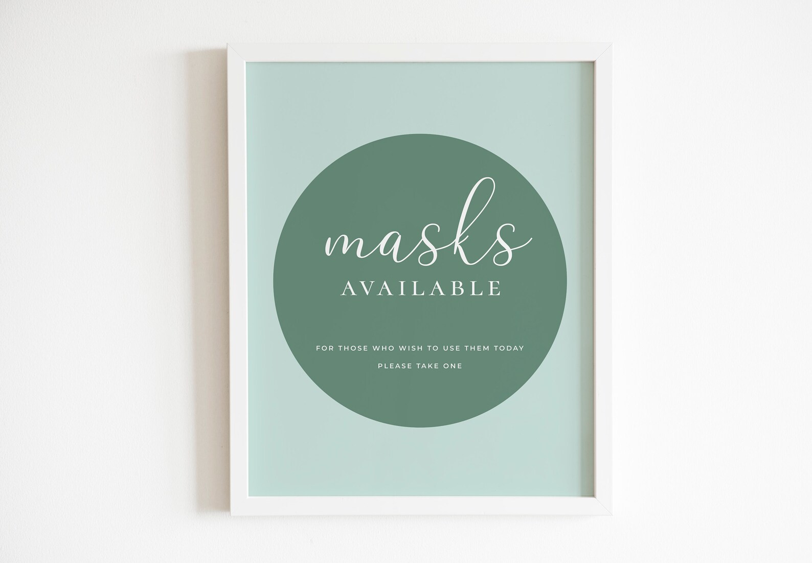 Masks Available Printable Sign, Sanitization and Social Distancing ...