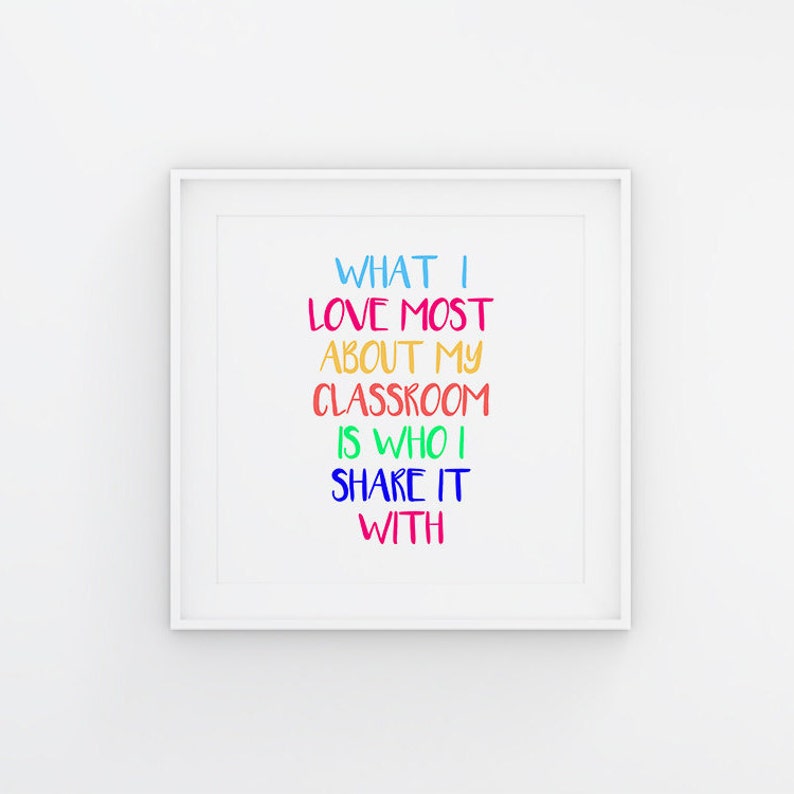 Printable Teacher Poster Classroom Wall Decor Teacher Quote - Etsy
