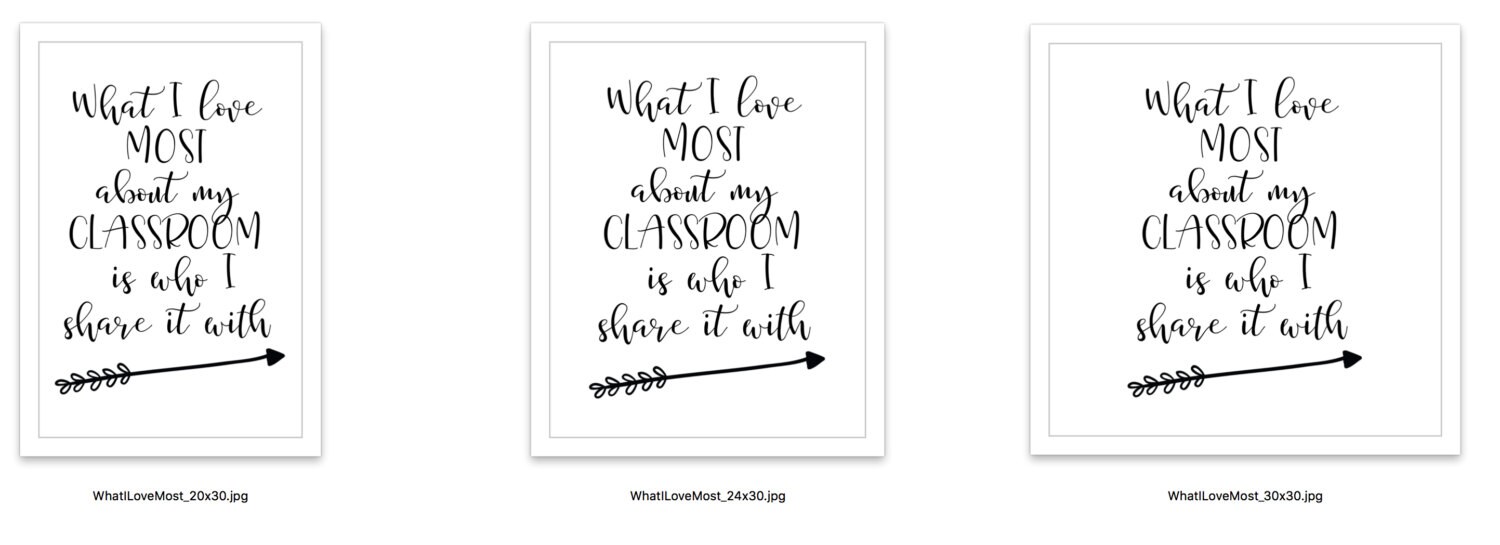 Teacher Classroom PRINTABLE Quote Poster What I Love Most About My ...