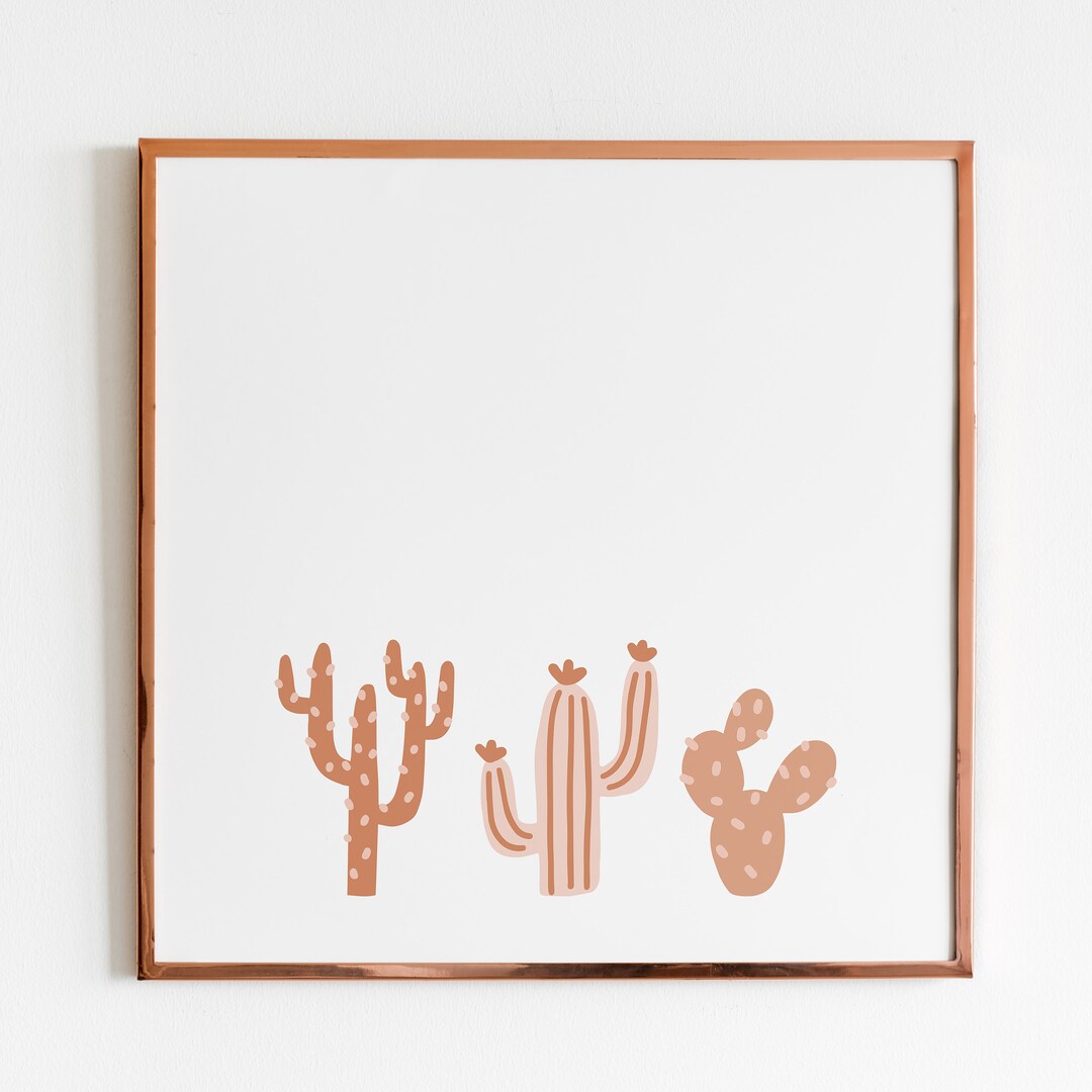 Cactus Digital Download Poster, Minimalist Cactus Print, Nashville Home ...