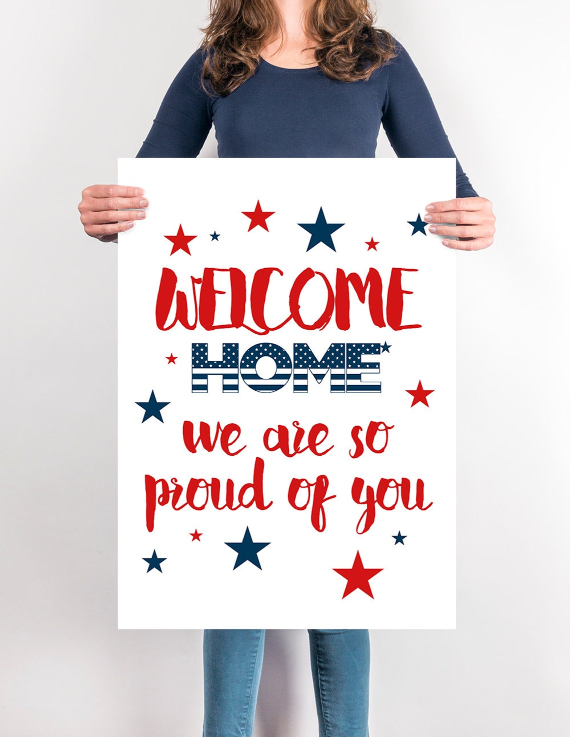 Welcome Home Printable Army Poster Soldier Welcome Home Sign - Etsy