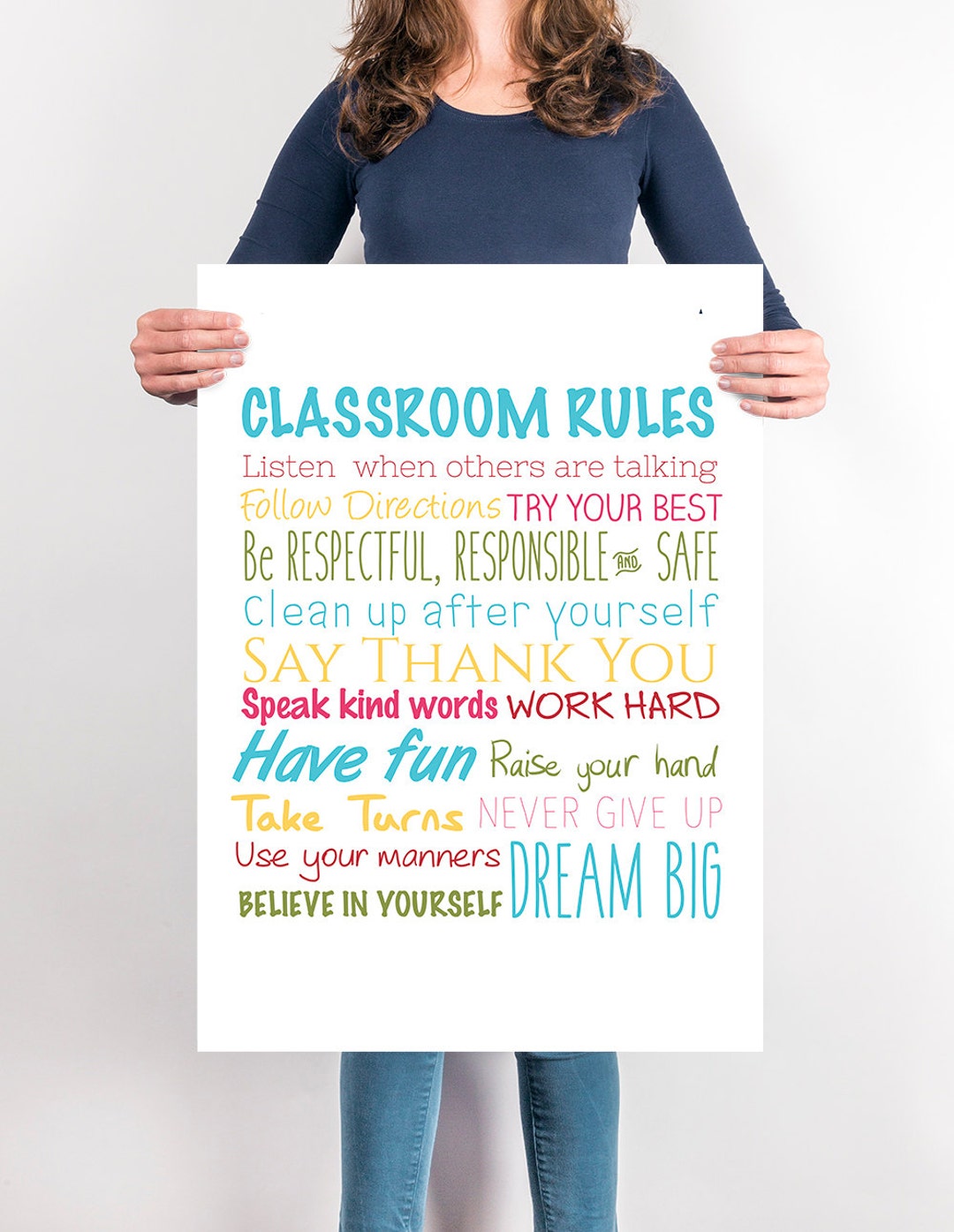 Teacher Classroom Rules, Classroom Wall Decoration, Teacher ...
