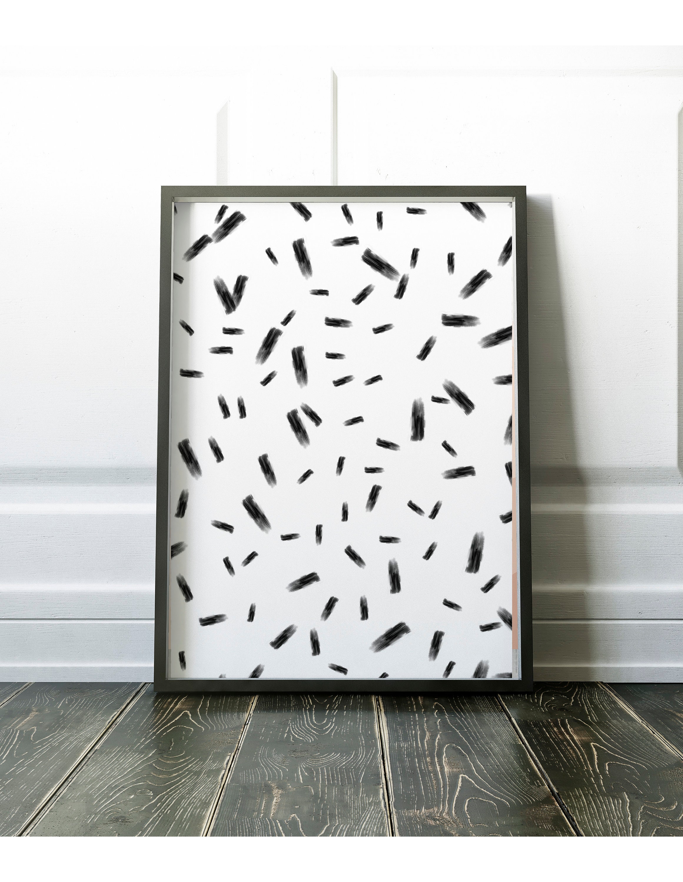 Large Black and White Printable Abstract Poster Digital - Etsy