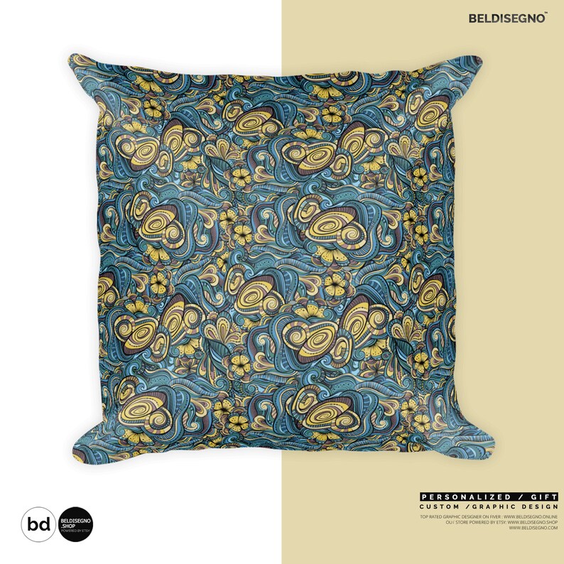 Personalized Faux Suede Square Pillow Case Custom Pillow - Etsy