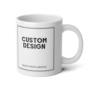 Custom Photo Coffee Mug: Personalized Black Ceramic Mug, 11oz/15oz/20oz ...