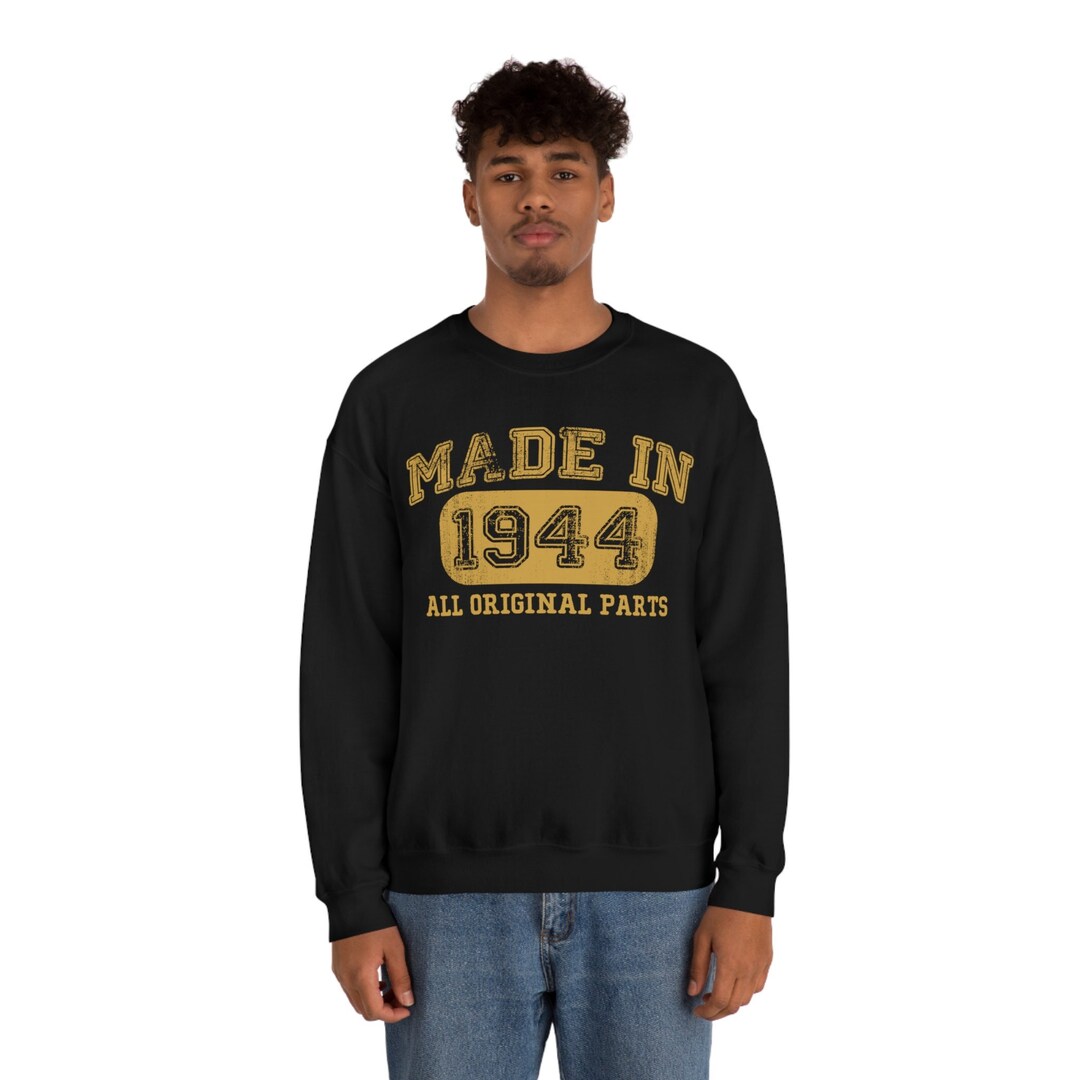 Vintage 1944 Born in 1944 Sweatshirts for Women Men 80th Birthday ...